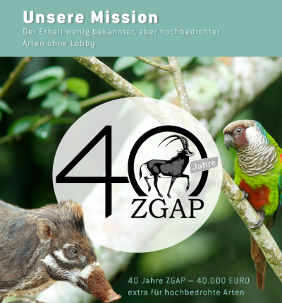 ZGAP - Hilfe für unbekannte hochbedrohte Arten - Aktuelles